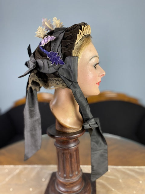 Oak Leaf Bonnet, ca. 1860 – ANTIQUE GOWN
