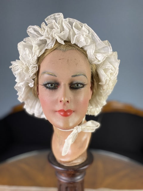 Boudoir Bonnet, ca. 1890 – ANTIQUE GOWN
