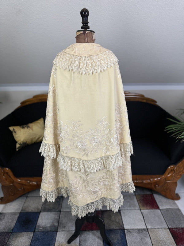 Embroidered Wool Cape, England, 1880s – ANTIQUE GOWN